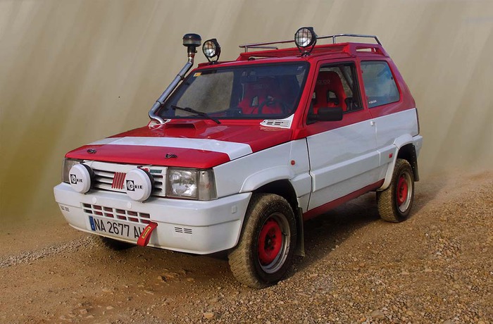 Fiat Panda 4x4 Raid :: Seat en Rodaje
